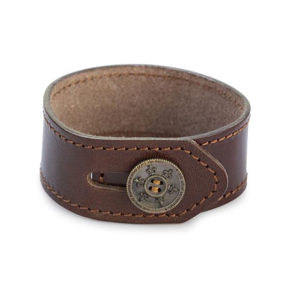 Ark silver accessories アークシルバーアクセサリーズ lily button single bracelet dark ...