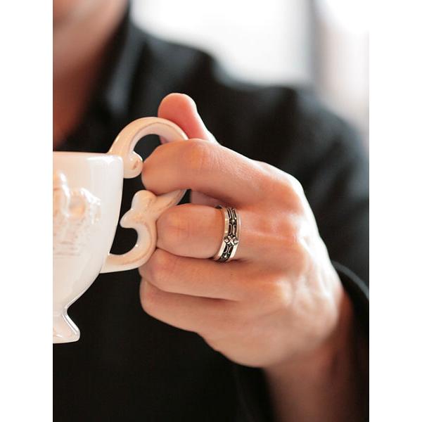 FUNKOUTS ファンクアウツ YGR Ring / リング 正規品 クロス 十字架 シルバー925 銀 指輪 細身 世界樹 透かし彫り ...