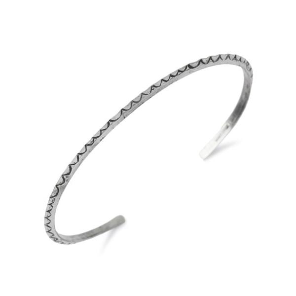 Indian Jewelry インディアンジュエリー Navajo Narrow Triangle Bangle / ナバホナロー ...