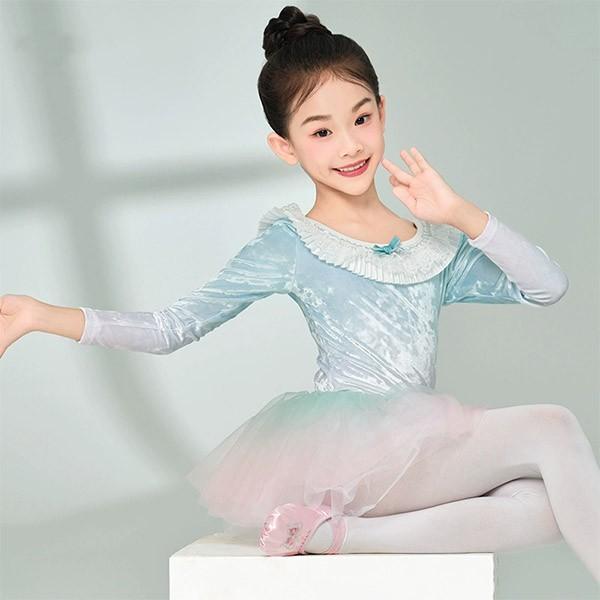 バレエ レオタード キッズ ジュニア チュチュ セパレート 110 120 130 140 150 160 170 フリル ブルー 青 ホワイト 白 グリーン 緑 ピンク : イツモストア ...