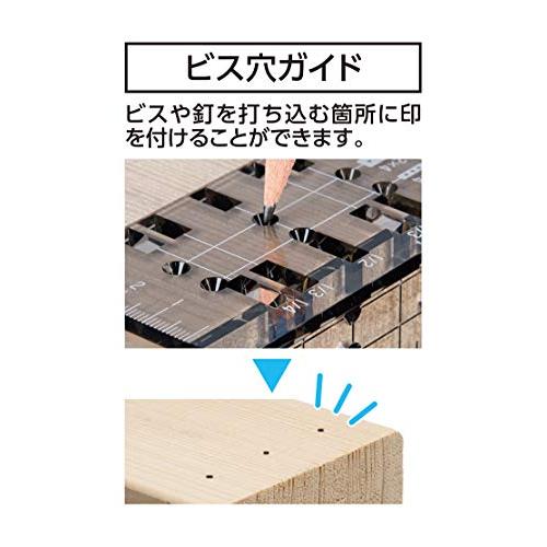 シンワ測定(Shinwa Sokutei) 2×4 止型定規 クリア ツーバイフォー 62115 : Ima’store - 通販 - Yahoo!ショッピング