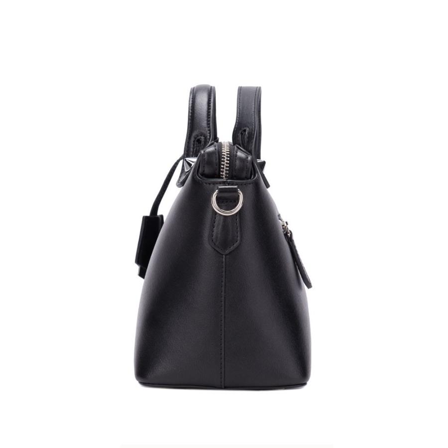 IUHA 本革 スタッズ ショルダースラップ ハンドバッグ ショルダーバッグ 2way レディース ミニボストン : trendicon ...