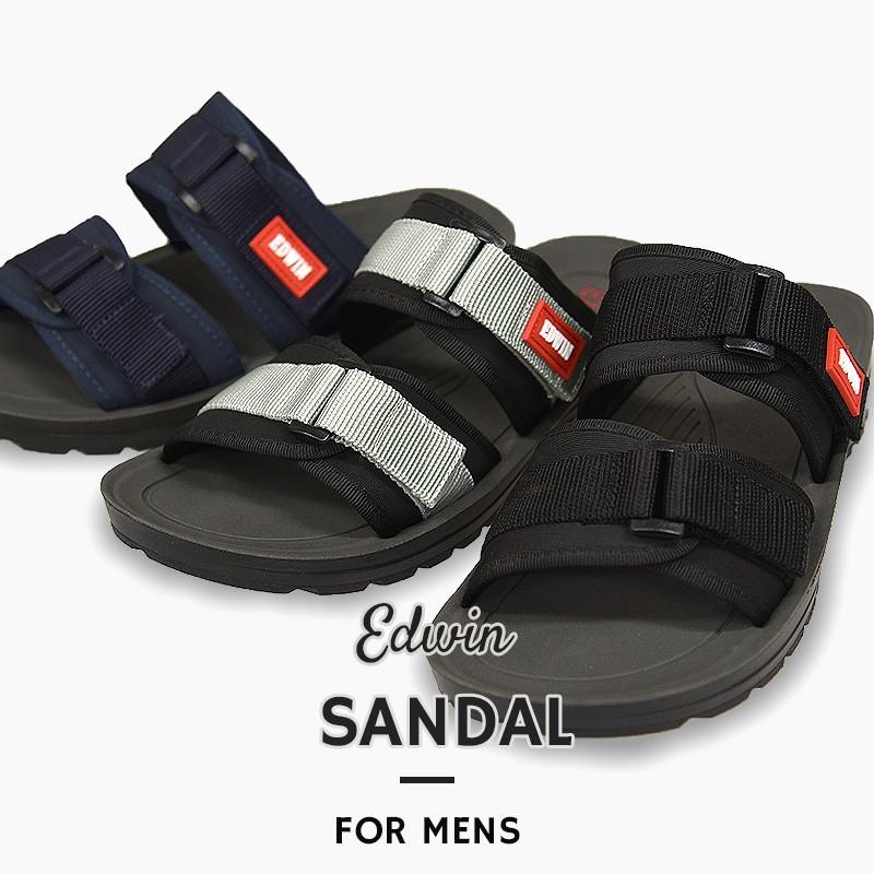 EDWIN エドウィン メンズ サンダル カジュアル シューズ 靴 スポーツ EW5102 黒 紺 銀 : アイビーCASUAL - 通販 - Yahoo!ショッピング