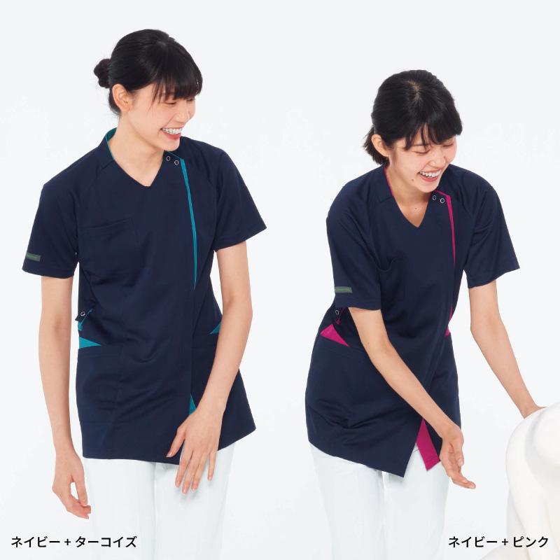 ナガイレーベン スクラブ 白衣 医療 女性 プロファンクション RF5182 ストレッチ 動きやすい 制菌 制電 吸水 防汚 : イワキ ...