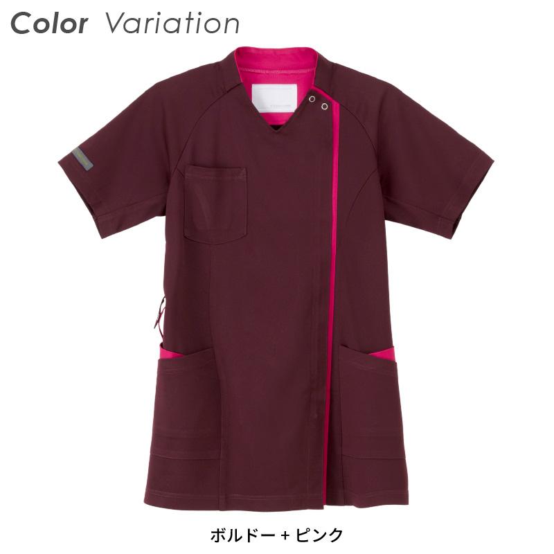 ナガイレーベン スクラブ 白衣 医療 女性 プロファンクション RF5182 ストレッチ 動きやすい 制菌 制電 吸水 防汚 ...