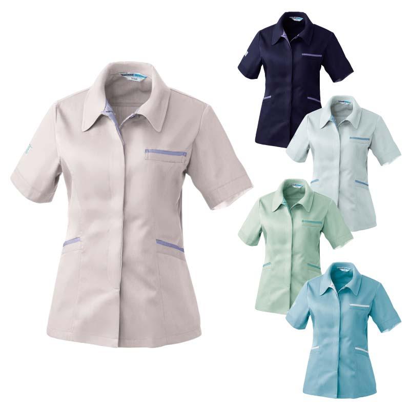 作業着 作業服 半袖スモック レディース ブルゾン ジャケット 半袖 春夏 制電 エコ T/C ワークウェア 制服 桑和 422 SOWA : 12422 : イワキユニフォーム - 通販 ...