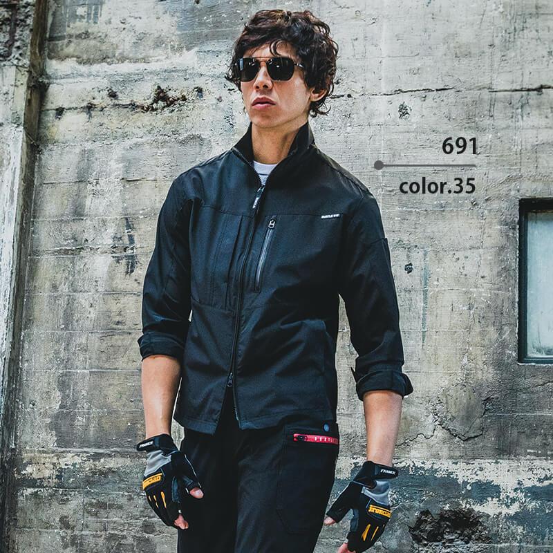 バートル 新作 2024 数量限定 ALPHA GEAR ジャケット コーデュラ CORDURA ストレッチ 吸汗速乾 耐久性 691 BURTLE :165691:イワキユニフォーム ...