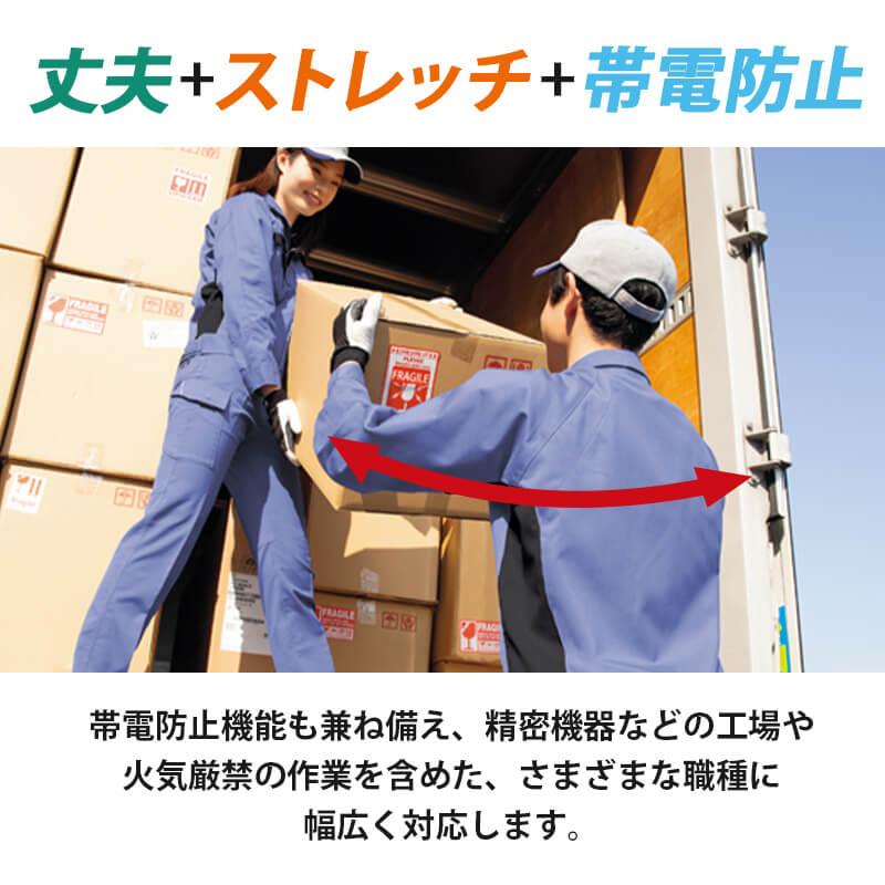 作業着 パンツ カーゴパンツ ノータック ズボン 帯電防止 JIS T8118適合 動きやすい ストレッチ オールシーズン 秋冬 AZ-6821 アイトス AITOZ : イワキユニフォーム ...