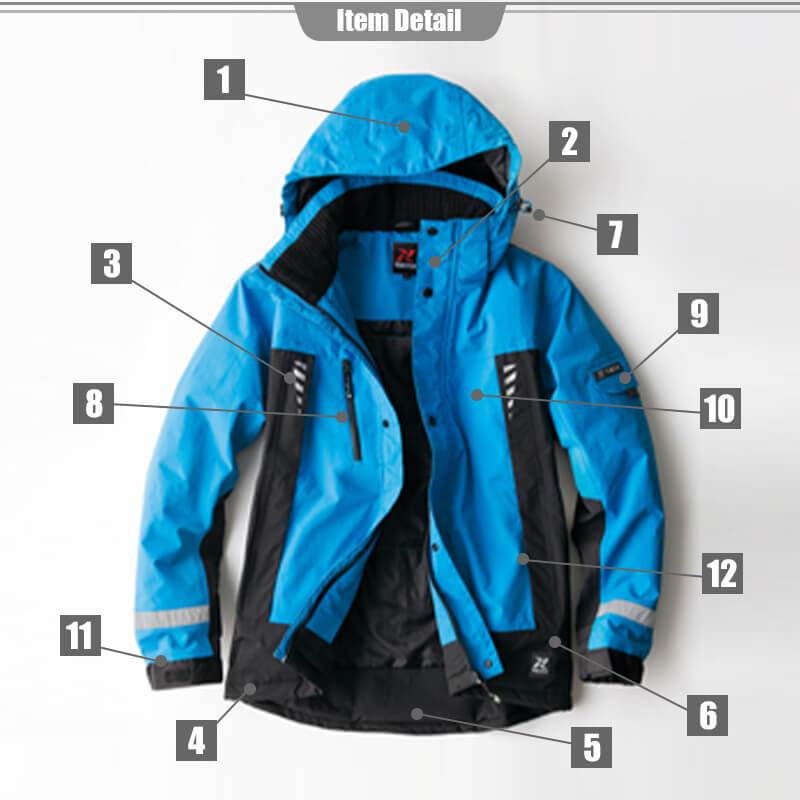 防寒 ジャケット 防水 TULTEX タルテックス 透湿 防風 撥水 保温 AZ8876 アイトス AITOZ :17AZ8876:イワキユニフォーム - 通販 - Yahoo!ショッピング