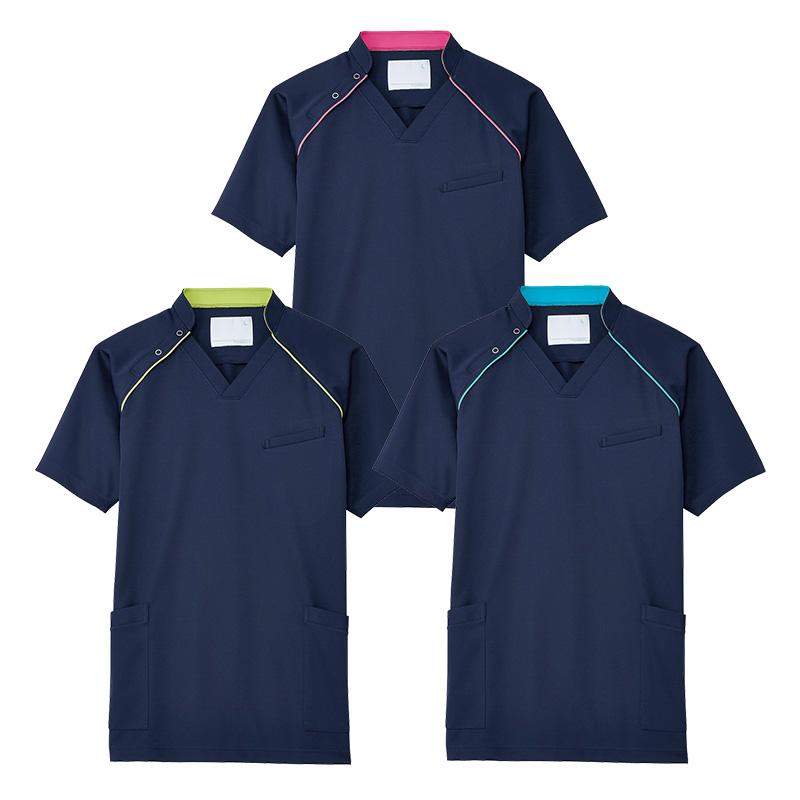 スクラブ 半袖 CM302 キラク トンボ : イワキユニフォーム - 通販 - Yahoo!ショッピング