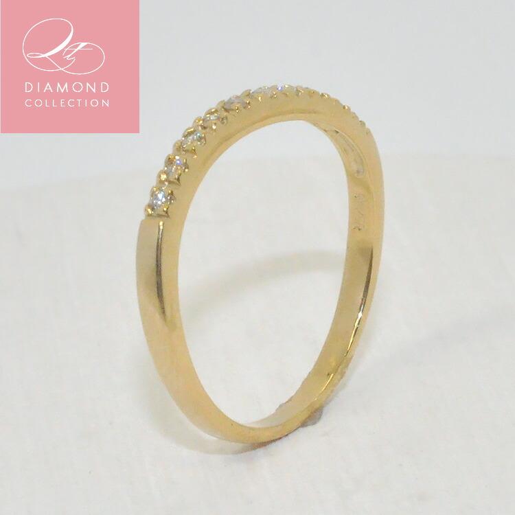 天然ダイヤ ウェーブ エタニティリング 0.1カラット SIクラス ダイヤリング ダイヤモンド ピンクゴールド イエローゴールド プラチナ K18YG K18PG PT sv925 ...