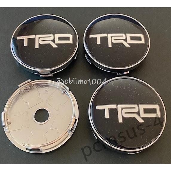 TRD ホイールキャップ トヨタ TOYOTA センターハブキャップ バッジ ブラックシルバー 60mm 4個セット : p210513058ec9 : ヒューマンマーケット - 通販 ...