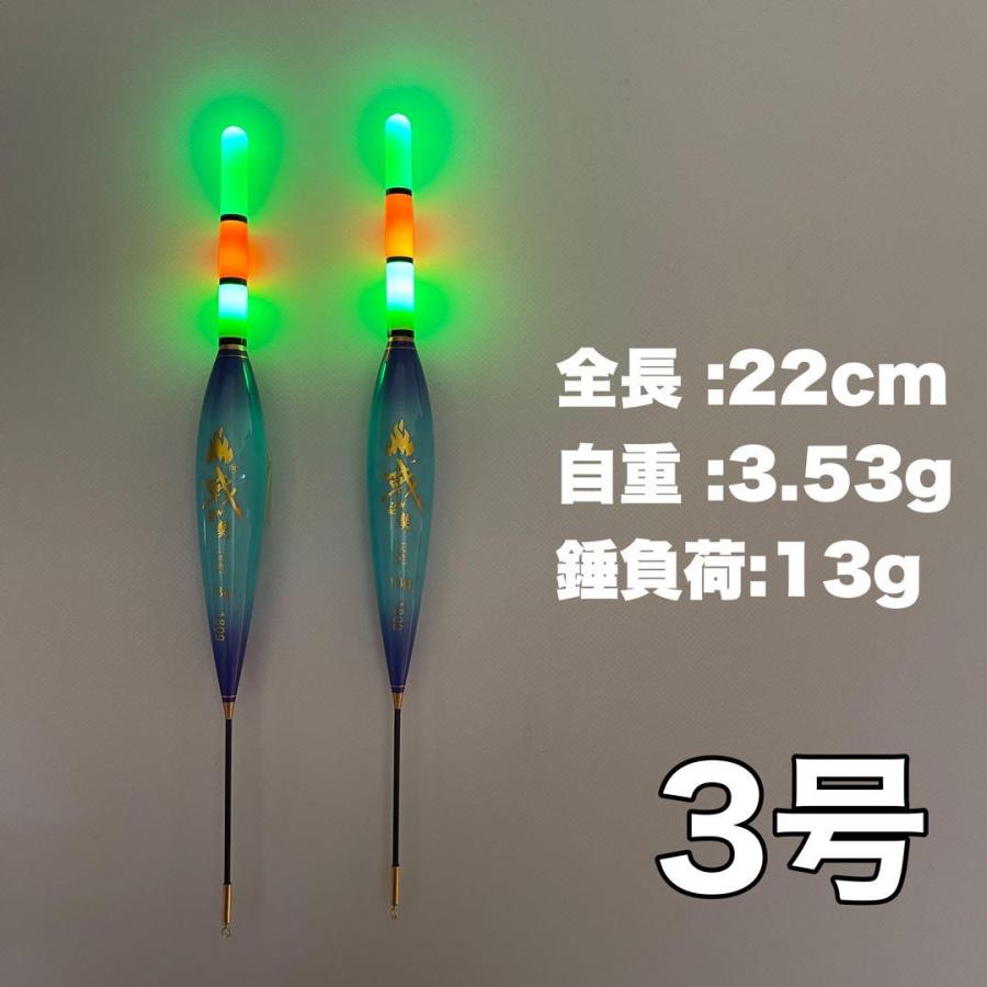 電気ウキ 3号 2本セット ウキトップタイプA対応 棒ウキ 3点発光 1809 : 伊豆おかっぱり釣り だいちゃん - 通販 - Yahoo!ショッピング