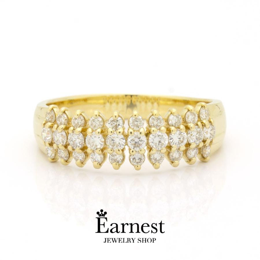 30石パヴェリング 指輪 K18イエローゴールド ダイヤモンド おすすめ ジュエリー 品質保証書 : JEWELRY SHOP Earnest ...