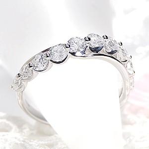 pt900 プラチナ ダイヤモンド ダイヤ 指輪 リング エタニティ ウェーブ テンダイヤモンド 10石 10粒 1カラット 1.0ctUP FYR0058 : ジュエリー for you ...