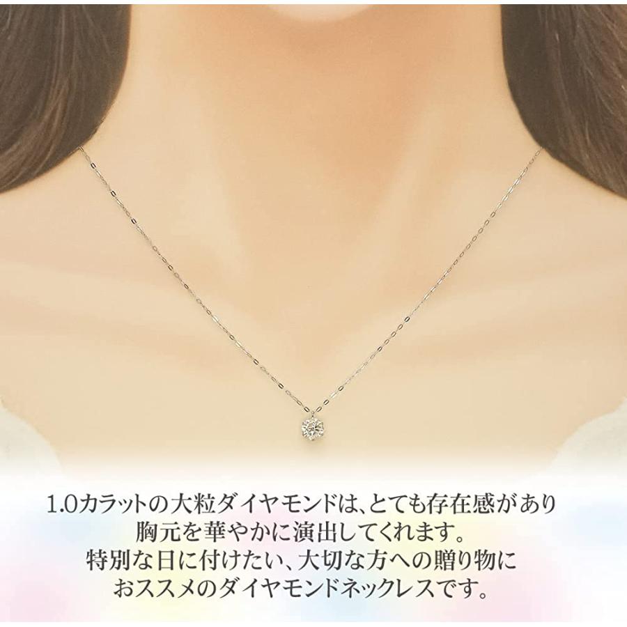 [華きらり] 1.0ct Pt 天然 ダイヤモンド ネックレス 平アズキ 40cm 一粒 ペンダントネックレス : Jジュエリー - 通販 - Yahoo!ショッピング
