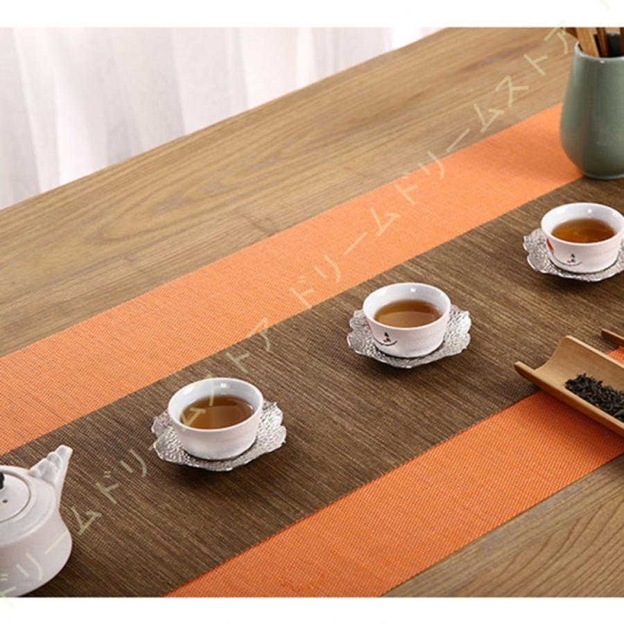 テーブルランナー 汚れにくい モダン 北欧 おしゃれ 洗える カラー ゴールド 32*220cm 金 レッド 赤 グリーン 緑 白 ホワイト 無地デザイン 綿の麻 無地 : ly0501 ...