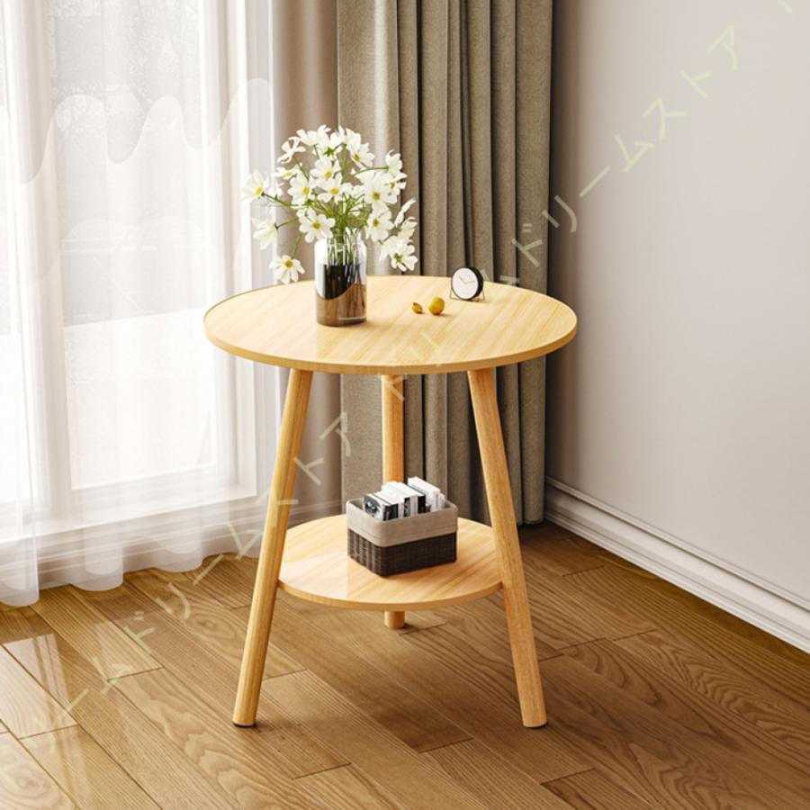 サイドテーブル ベッド サイド 木製 ベッドサイドテーブル ベット ソファ 円形 ナイトテーブル テーブル スリム 西海岸 北欧 おしゃれ ベッド サイドテーブル : ly0501-00246 ...