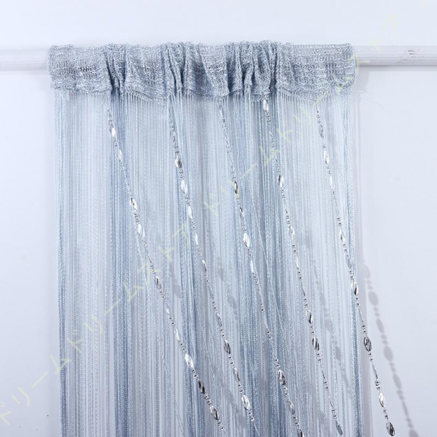 八角珠ビーズカーテン クリスタル 珠のれん 装飾 ストリングカーテン キラキラ光る ひものれん 紐のれん 目隠し 間仕切り おしゃれ カーテン ストリングス :ly0501-00289:J-K ...