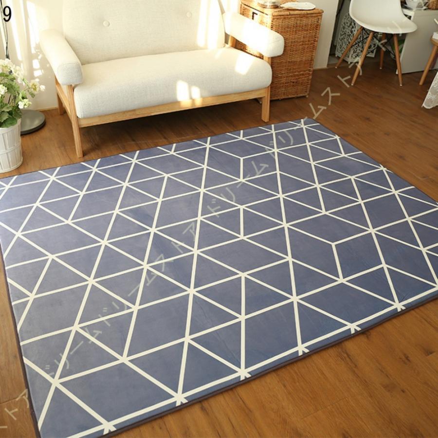 ラグ ラグマット 洗える 極厚 低反発 カーペット 防音 厚手 滑り止め付 じゅうたん フランネル オールシーズン 防ダニ加工 床暖房 ホットカーペット対応 : ly0501-00531 ...