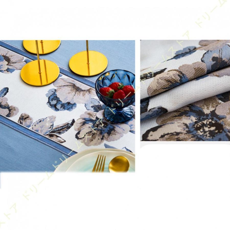 楕円形 テーブルクロス おしゃれ 撥水 北欧 レース付き 花柄 ダイニングテーブルカバー 田園風 ピクニック テーブルランナー テーブル装飾 シンプル 綿麻製 :ly0501-00551:J ...