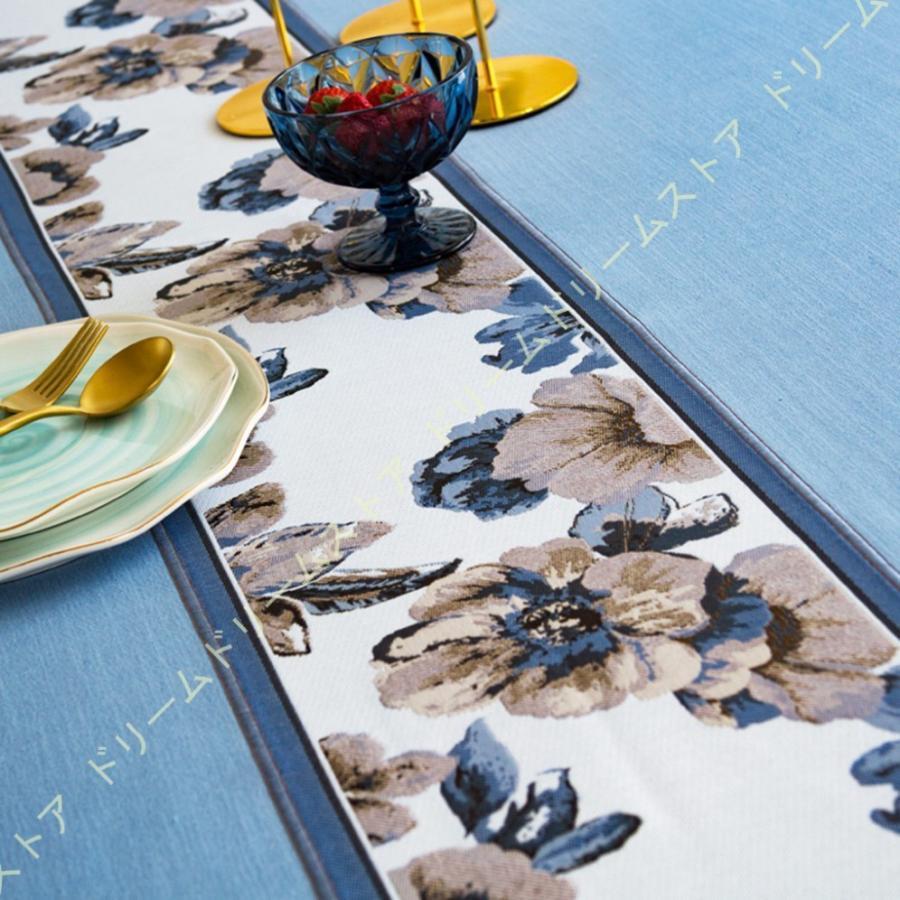 楕円形 テーブルクロス おしゃれ 撥水 北欧 レース付き 花柄 ダイニングテーブルカバー 田園風 ピクニック テーブルランナー テーブル装飾 シンプル 綿麻製 :ly0501-00551:J ...