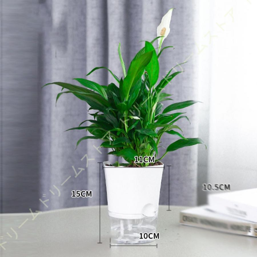 植木鉢 鉢植え プラスチック 自動吸水植木鉢 小さめ おしゃれ プランター 底面給水鉢 多底穴付き 自動給水 円形 現代風 フラワーポット 室内 観葉植物 ハーブ : ly0501-00928 ...
