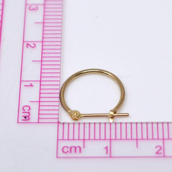 18金 フープピアス フープ 18k K18 18金 ゴールド 片耳用 パイプサイズ 1mm ×13mm レディース メンズ ピアス プレゼント 日本製 : y240050 : ジュエリー ...