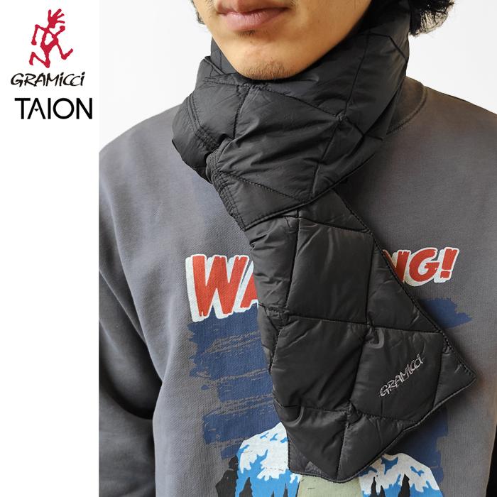 GRAMICCI グラミチ タイオン ダウン マフラー メンズ レディース TAION DOWN SCARF G4FA-102-TG (ネコ ...