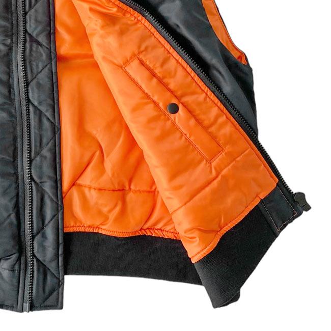 KIFFE キッフェ MA-1 ベスト 中綿 ミリタリージャケット レディース ワイド ルーズシルエット MA1 VEST KF222NQ00012 : J-piaplus - 通販 ...