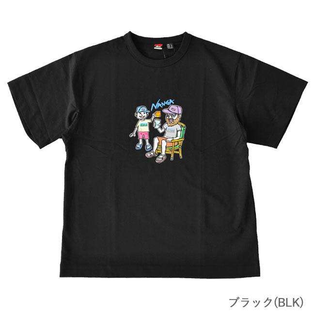NANGA ナンガ Tシャツ メンズ レディース ECO HYBRID TEE (FAM PT) エコハイブリッド プリント N2500-1M021Z NA25S1M021 半袖 ウシオダ ...