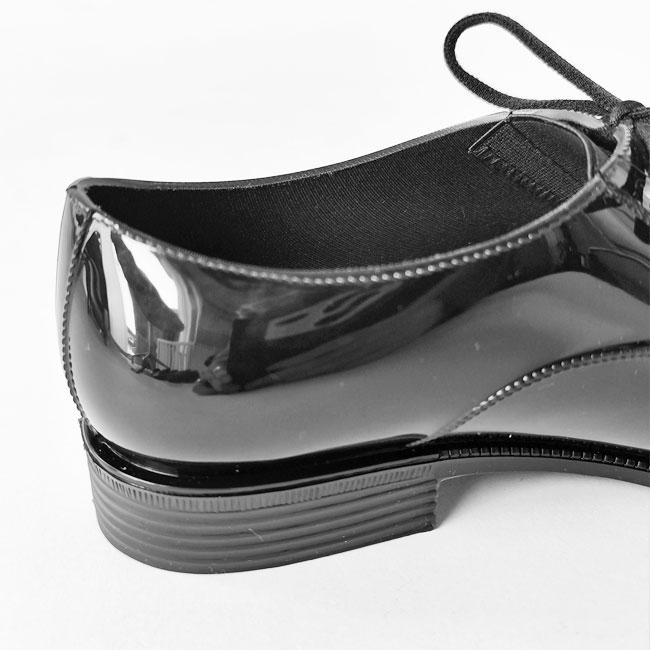 TEMPERATE テンパレイト レインシューズ レディース OSTERA オックスフォード ドレスシューズ マニッシュ レースアップ スリッポン PVC 靴 防水 晴雨兼用 : J ...