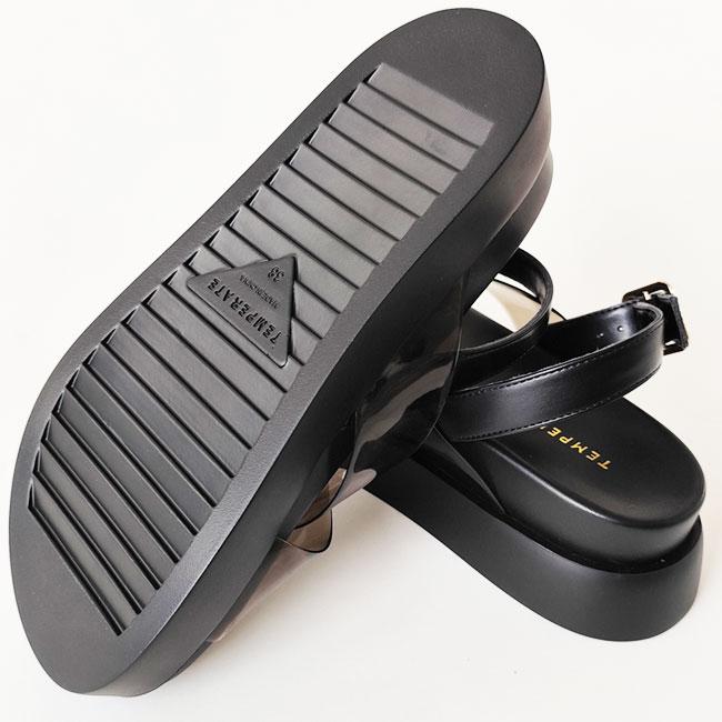 TEMPERATE テンパレイト サンダル レディース SAMUEL 厚底 クロス ヒールストラップ クリア PVC 靴 防水 晴雨兼用 : J-piaplus - 通販 - Yahoo!ショッピング