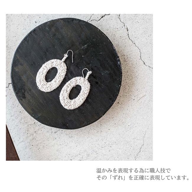000 TRIPLE O トリプル オゥ ピアス レディース オーバル シルク＆リネン アクセサリーOVAL earrings(P) (ER023-2P)(ネコポス対象) : J ...