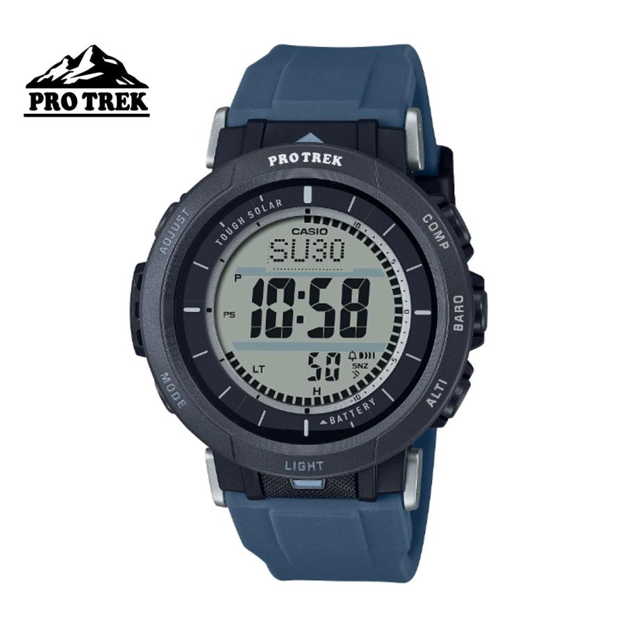 PRO TREK CASIO PRG-30-2JF プロトレック カシオ 腕時計 Climber Line ソーラー デジタル メンズ ブルー ...