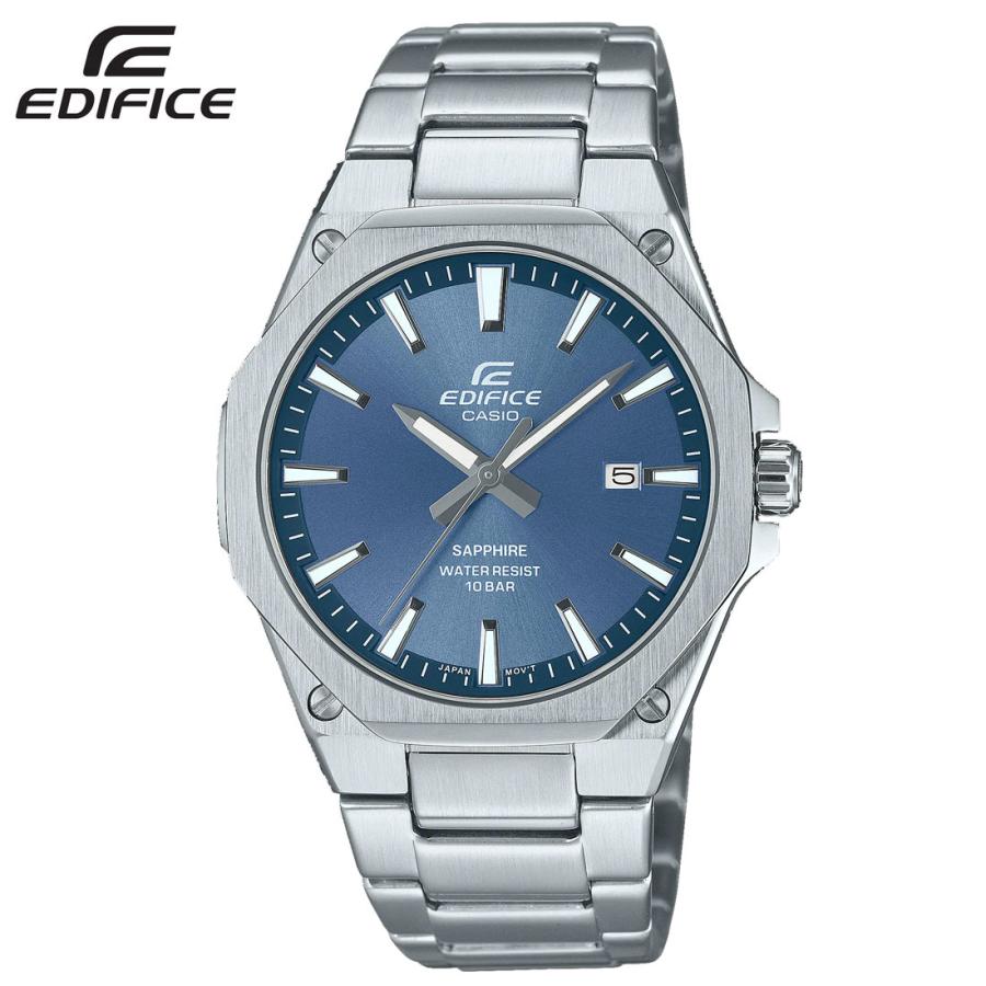 EDIFICE（CASIO） CASIO EDIFICE エディフィス EFR-S108DJ-2AJF カシオ 腕時計メンズ 男性用 3針 アナログ シルバー ブルー文字盤 ...