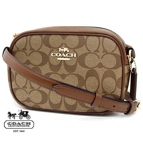 COACH コーチ アウトレット C9926 IME74 シグネチャー PVC レザー ミニ ジェイミー カメラ バッグ ショルダ カーキ×サドル2 新品 : DECORbySEKINE ...