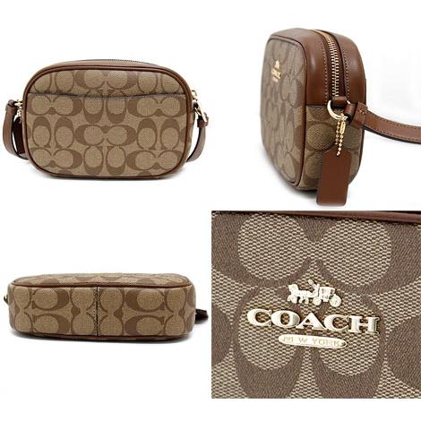 COACH コーチ アウトレット C9926 IME74 シグネチャー PVC レザー ミニ ジェイミー カメラ バッグ ショルダ カーキ×サドル2 新品 : DECORbySEKINE ...