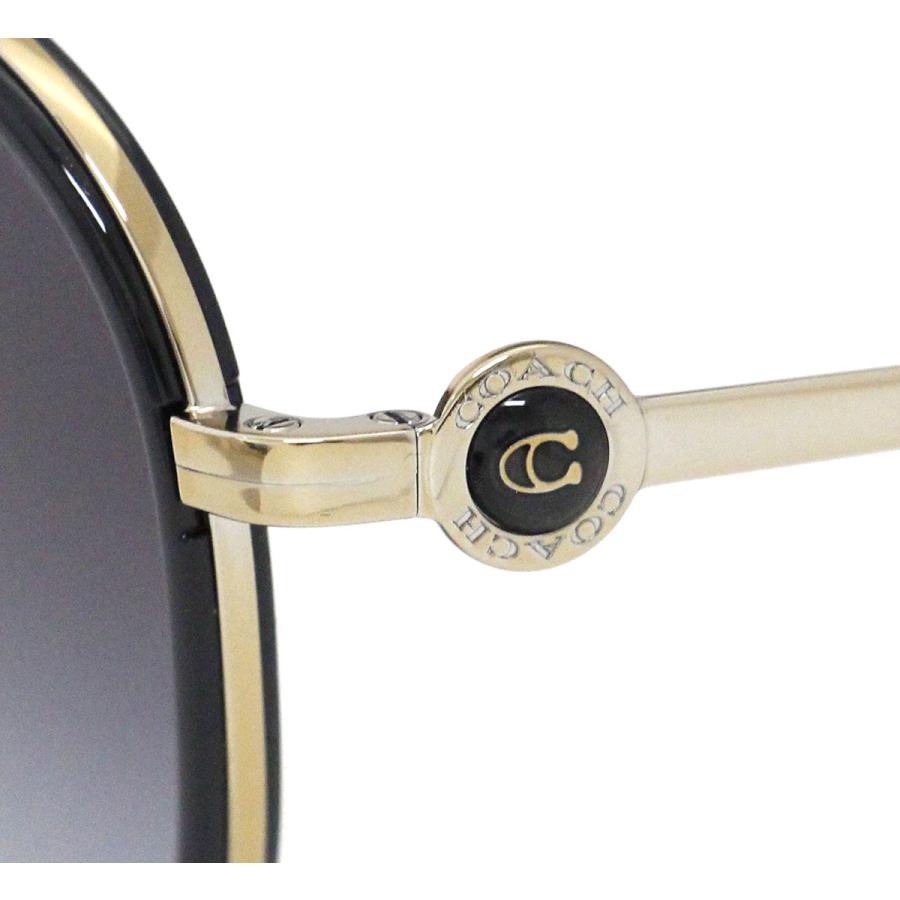 COACH コーチ HC7129 50028G 54 サングラス アイウェア ラウンド ブラック グレー グラデーションレンズ レディース ...