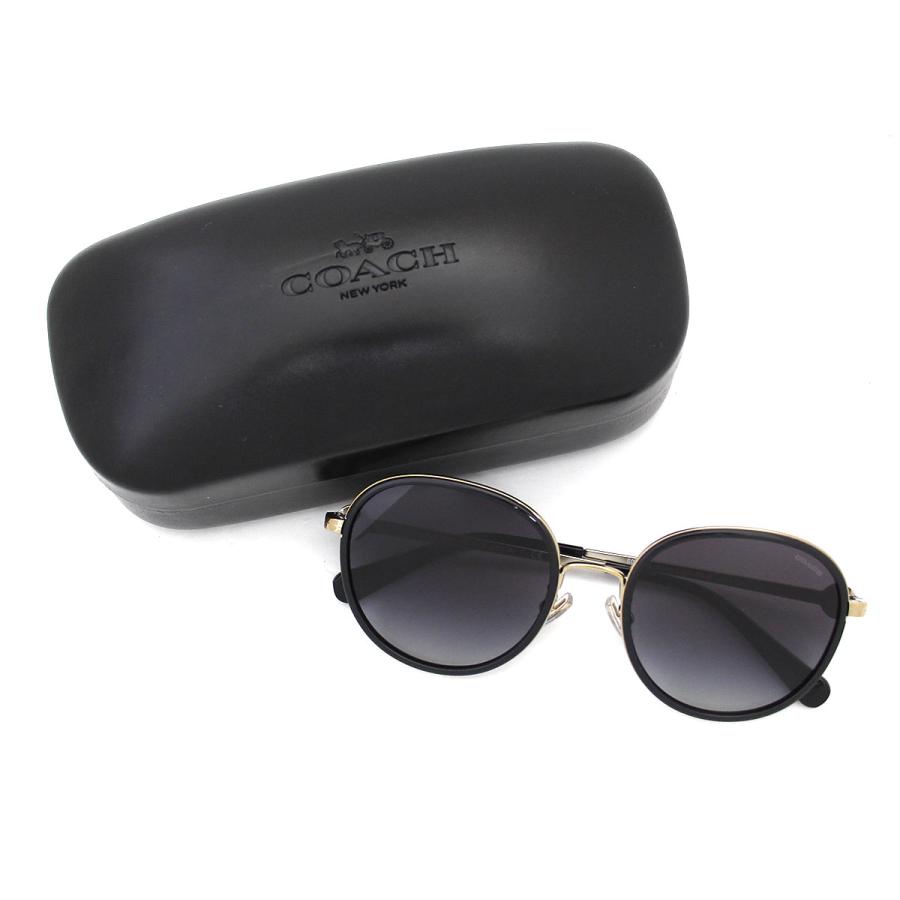 COACH コーチ HC7129 50028G 54 サングラス アイウェア ラウンド ブラック グレー グラデーションレンズ レディース ...