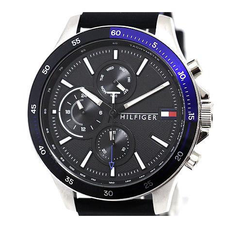 TOMMY HILFIGER トミーヒルフィガー 1791724 メンズ 腕時計 アナログ クォーツ ブラック プレゼント ギフト ...