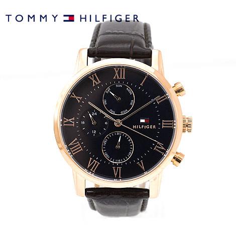 TOMMY HILFIGER トミーヒルフィガー 1791399 メンズ 腕時計 アナログ クォーツ 革ベルト レザーバンド ブラウン ...