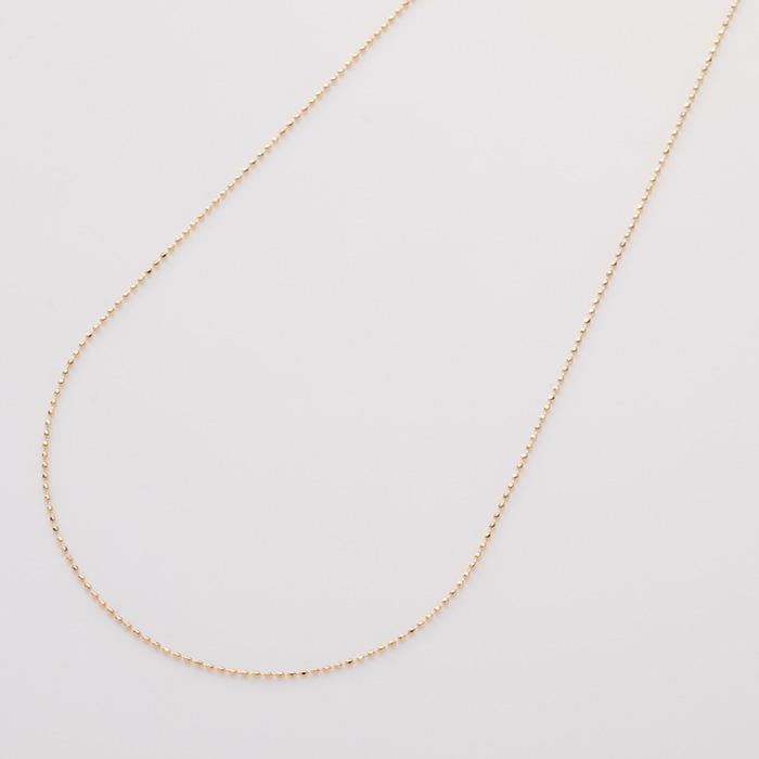 カットボール チェーン スライドアジャスター付き K18 YG PG Pt850 チェーン幅約0.8mm K18ネックレス プラチナネックレス シンプルネックレス 18金 プラチナ850 ...