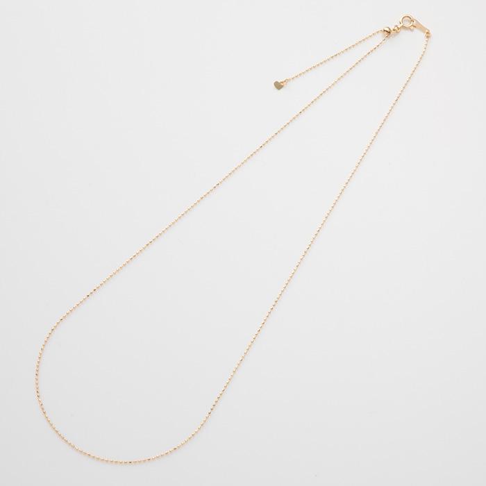 カットボール チェーン スライドアジャスター付き K18 YG PG Pt850 チェーン幅約0.8mm K18ネックレス プラチナネックレス シンプルネックレス 18金 プラチナ850 ...