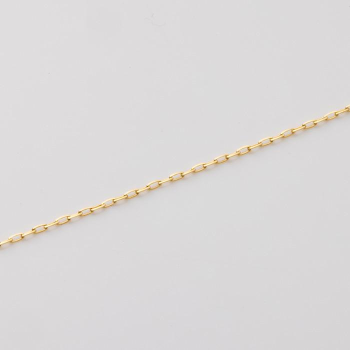 約45cm】 K18 YG クリップパーツ あずきチェーン ネックレス 18 約45cm】 K18 YG クリップパーツ あずきチェーン ネックレス 18
