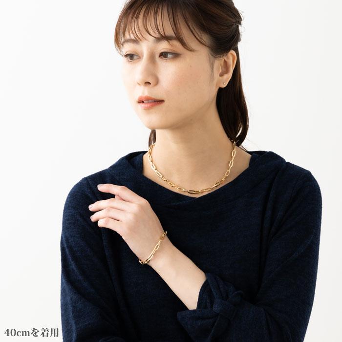 ペーパークリップ ネックレス チェーン 幅約5.0mm K18 YG 18金 レディース メンズ ゴールド K18 イエローゴールド k18ネックレス 125 : 125clipnc50mi ...