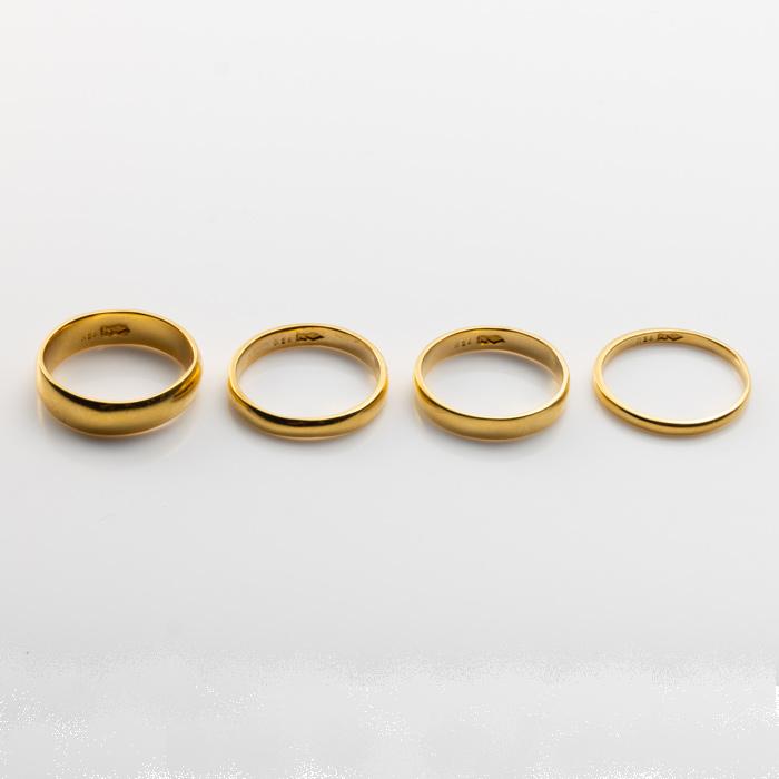 純金 24金 K24 リング 均一幅 指輪 ゴールド 華やか 甲丸デザイン 約2.8g(10号基準) : J-STUDIO - 通販 - Yahoo!ショッピング