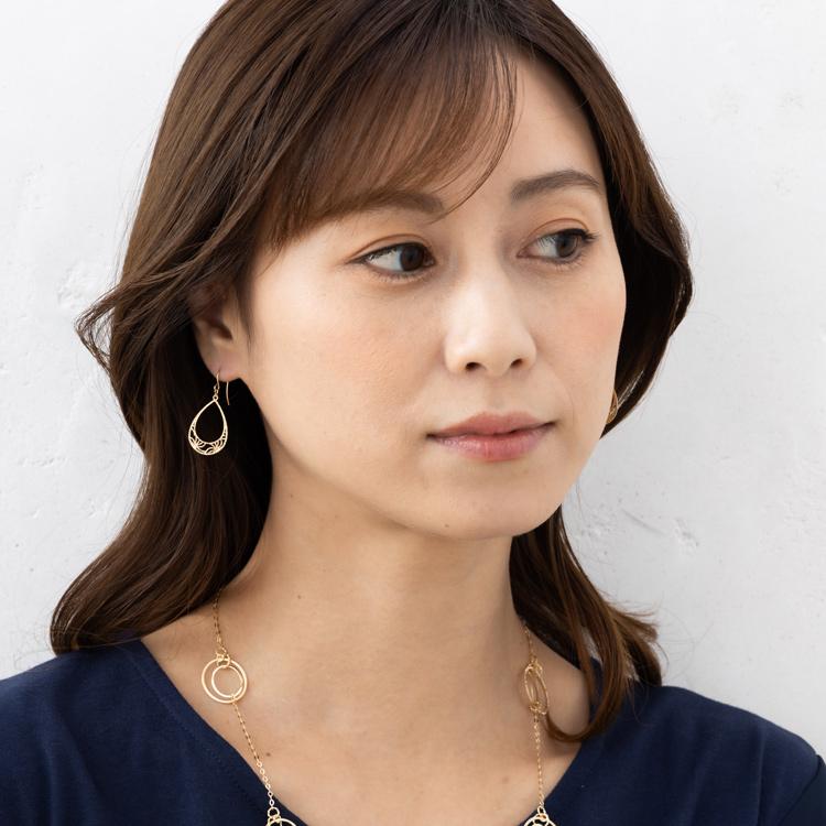 透かし ドロップ ピアス K18 地金 フックピアス 18金 イエローゴール 揺れる 軽量 輝く : J-STUDIO - 通販 - Yahoo!ショッピング