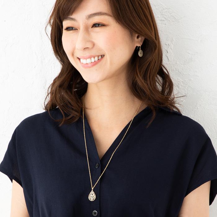 ペンダントトップ ドロップ 透かしデザイン コンビカラー リバーシブル K18 YG スターダスト ゴールド レディース : J-STUDIO - 通販 - Yahoo!ショッピング