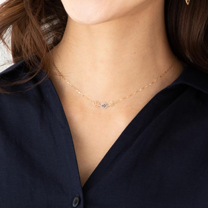 ネックレス フラワーモチーフ 42cm サクラ バラ スミレ スライドアジャスター付き K18 YG WG PG 約0.9g 18金 ゴールド : J-STUDIO - 通販 - Yahoo ...